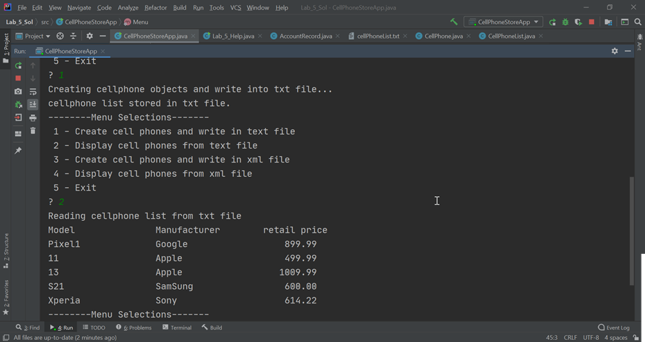 Solved Q1. Create a program following the instructions | Chegg.com
