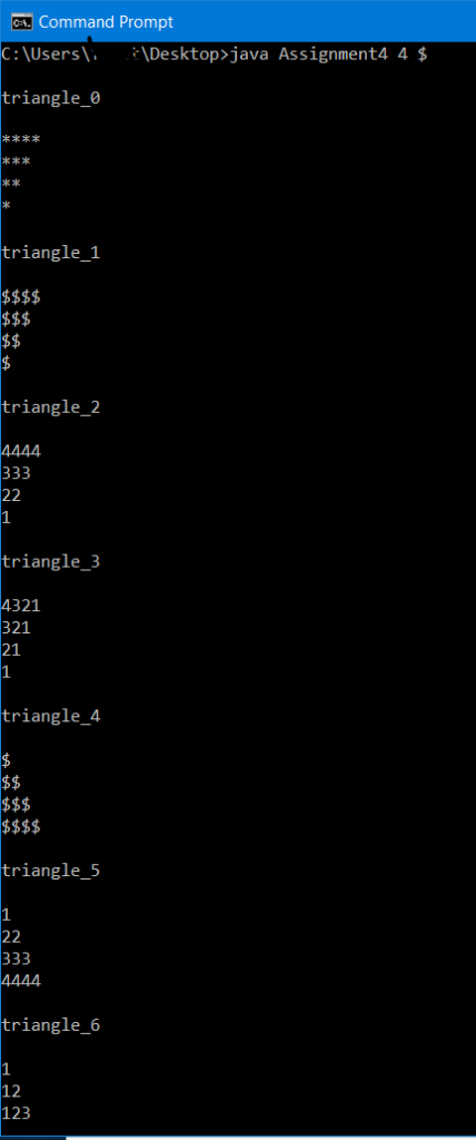 Solved public class Assignment4 { //the main() is | Chegg.com