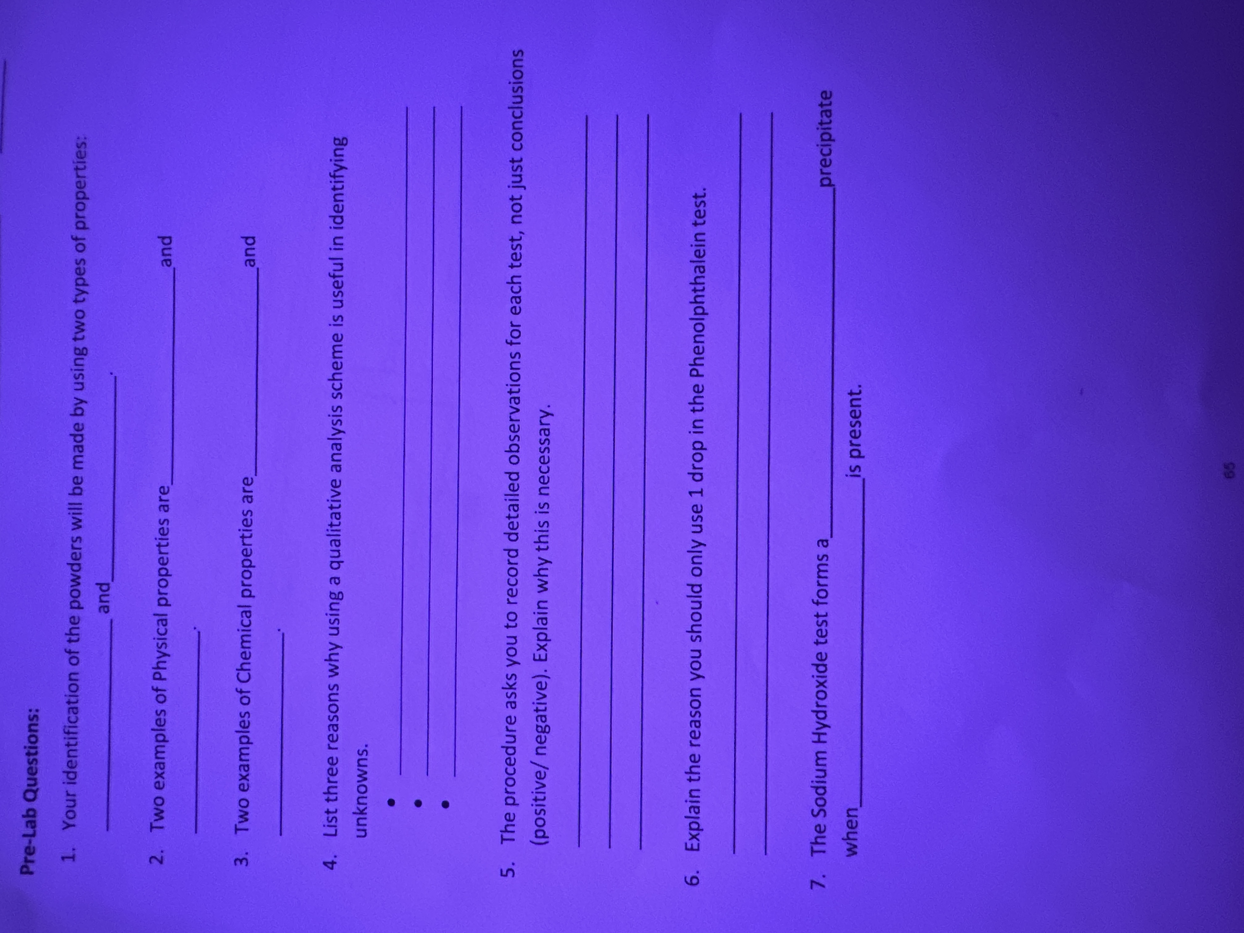 Solved 2 Two Examples Of Physical Properties Are And 3 Two Chegg