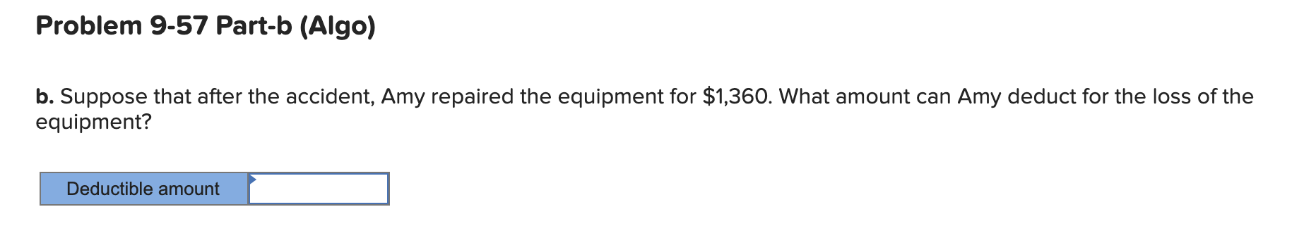 Solved Problem 9-57 (LO 9-2) (Algo) [The following | Chegg.com Solved Problem 9-57 (LO 9-2) (Algo) [The following | Chegg.com