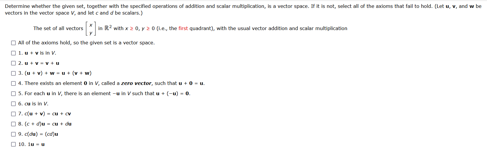 Solved Determine whether the given set, together with the | Chegg.com