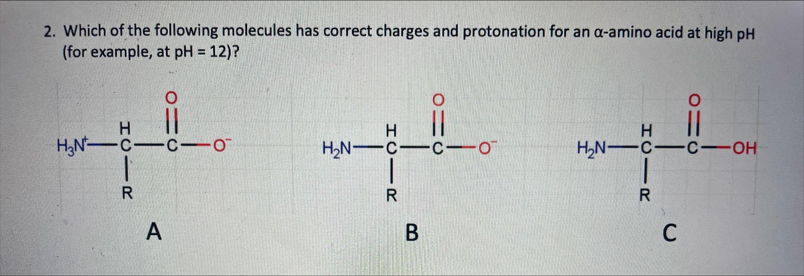 Solved 2. Which of the following molecules has correct | Chegg.com