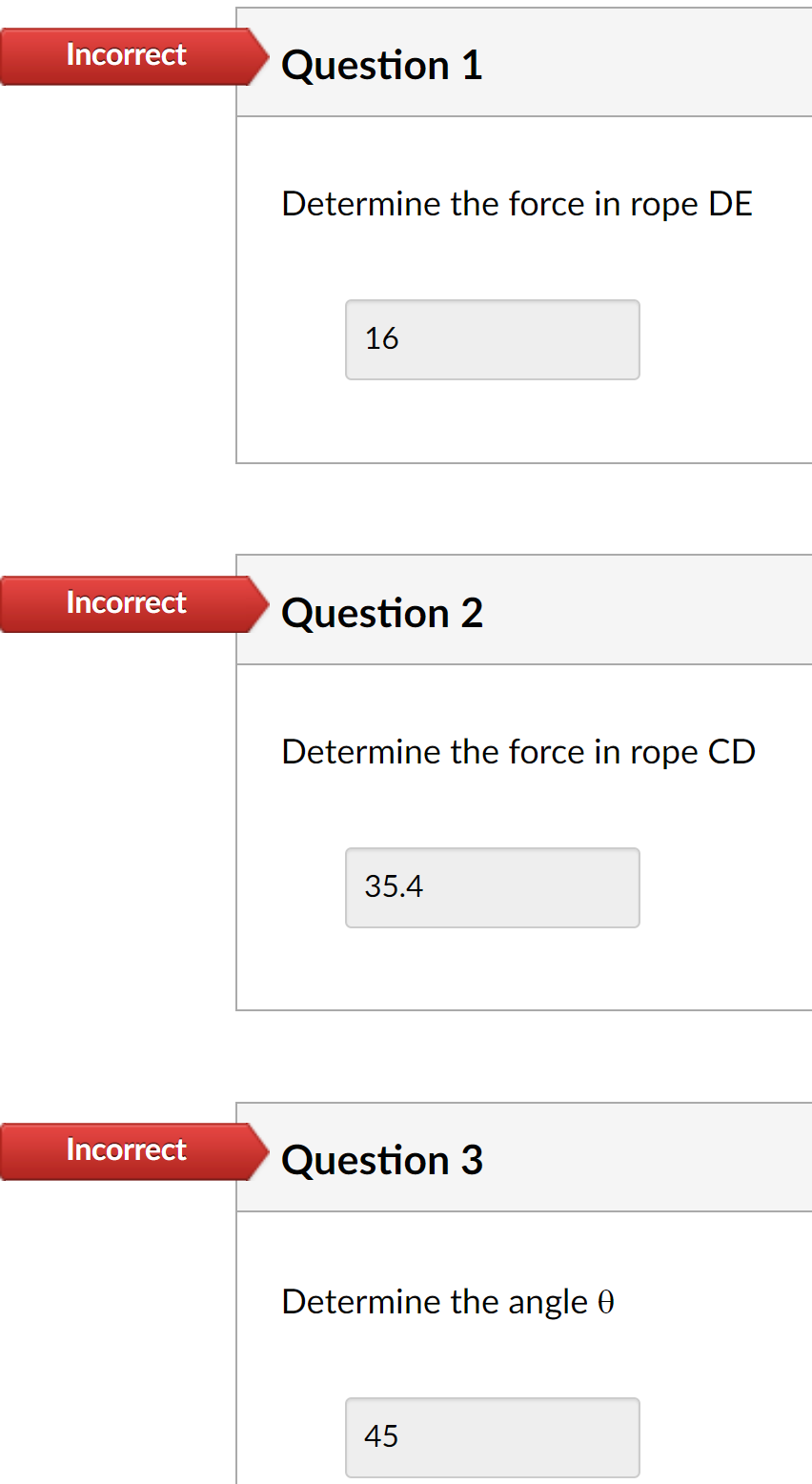 Solved Two buckets are suspended using three separate ropes | Chegg.com