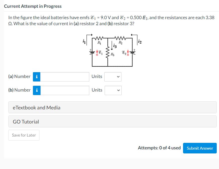 Solved In the figure the ideal batteries have emfs E1=9.0 V | Chegg.com