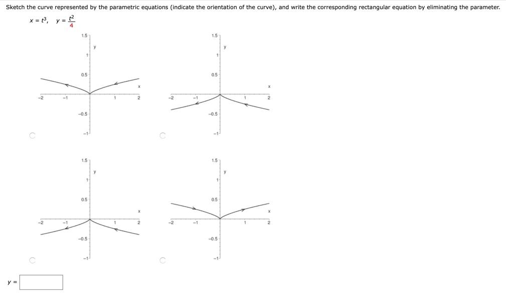 Solved Sketch The Curve Represented By The Parametric