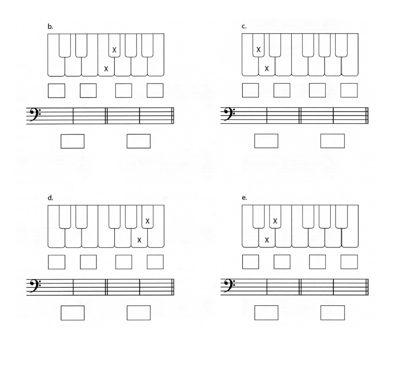 5 Mark a whole step above the indicated key with an | Chegg.com