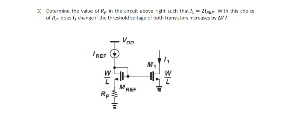 Solved 3) Determine the value of Rp in the circuit above | Chegg.com