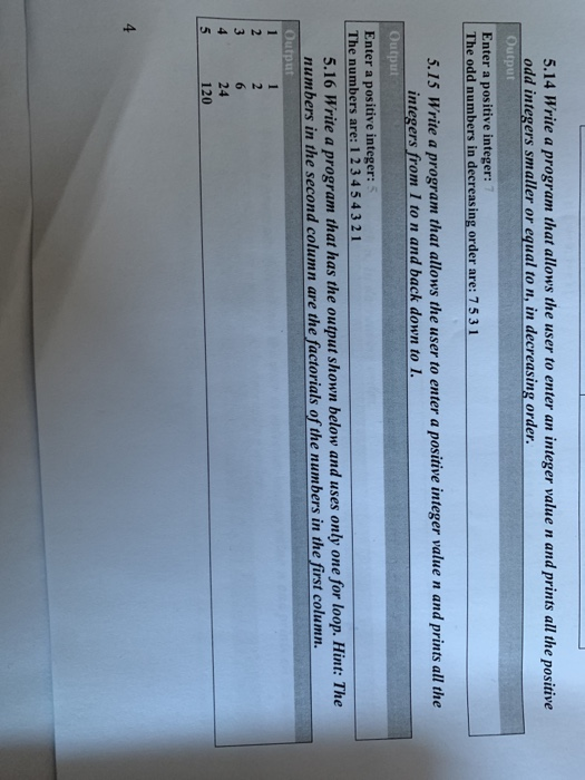 Solved 5.14 Write a program that allows the user to enter an | Chegg.com