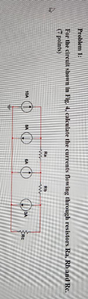 Solved For the circuit shown, calculate the currents flowing | Chegg.com