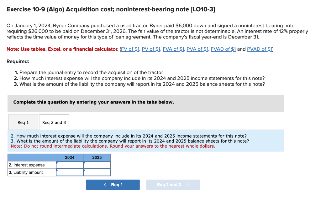 Solved Exercise 10-9 (Algo) Acquisition cost; | Chegg.com Solved Exercise 10-9 (Algo) Acquisition cost; | Chegg.com