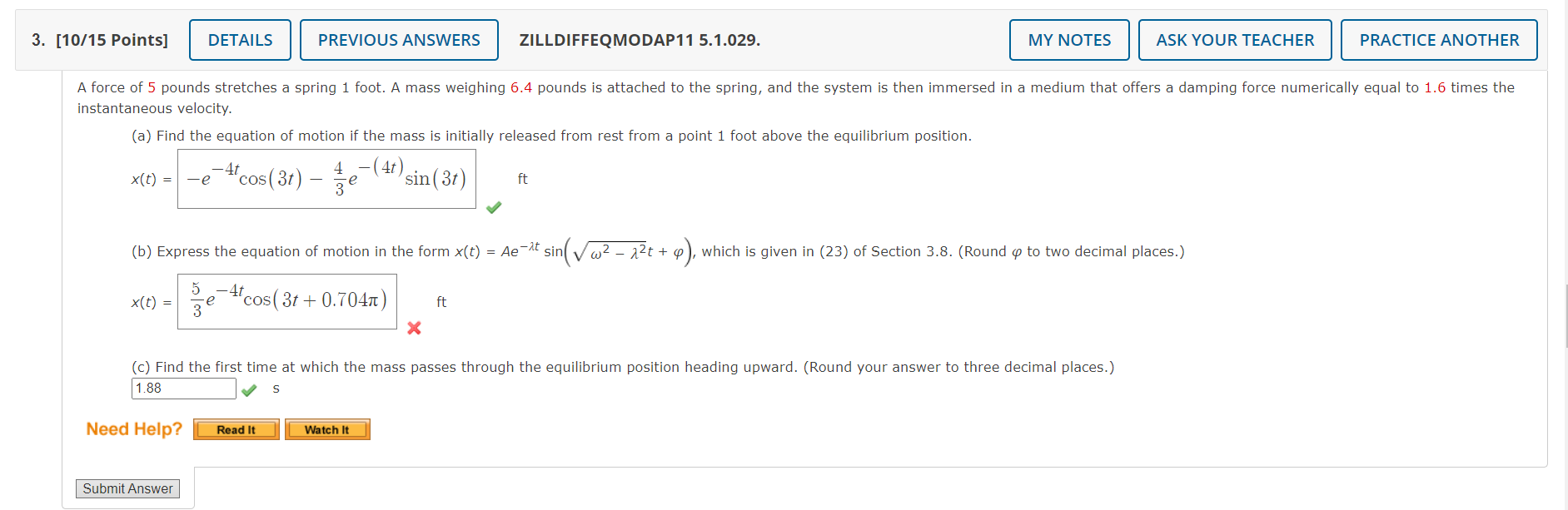 Solved instantaneous velocity. (a) Find the equation of | Chegg.com