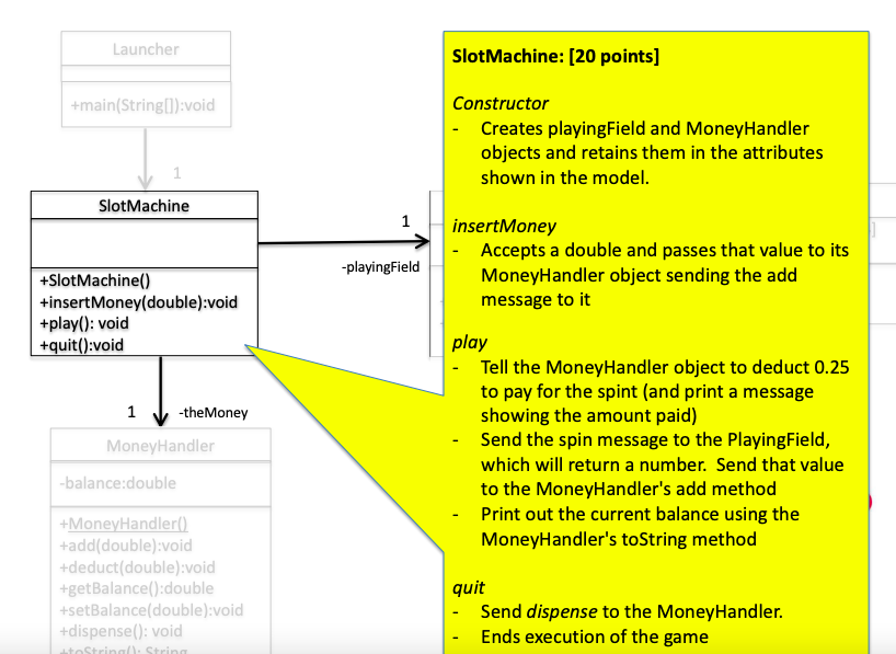 Create the SlotMachine system using object | Chegg.com
