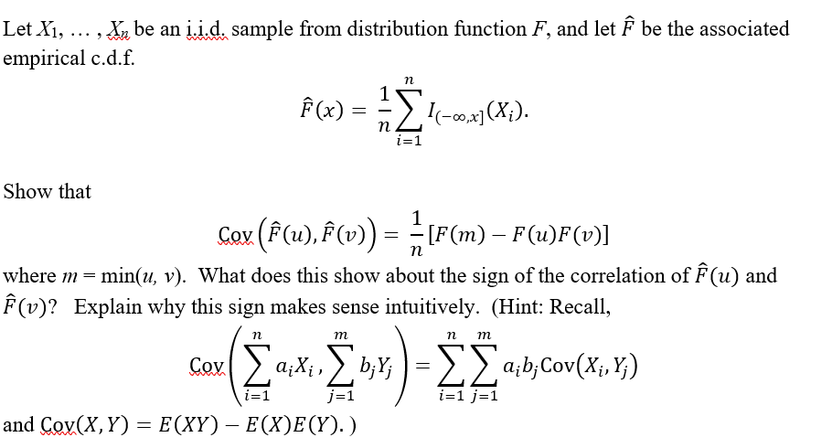 Solved Let X1,…,Xn be an i.i.d. sample from distribution | Chegg.com