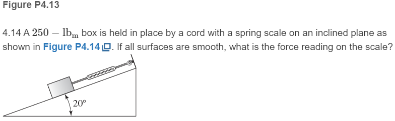 Solved Figure P4.13 4.14 A 250 – lbm box is held in place by | Chegg.com