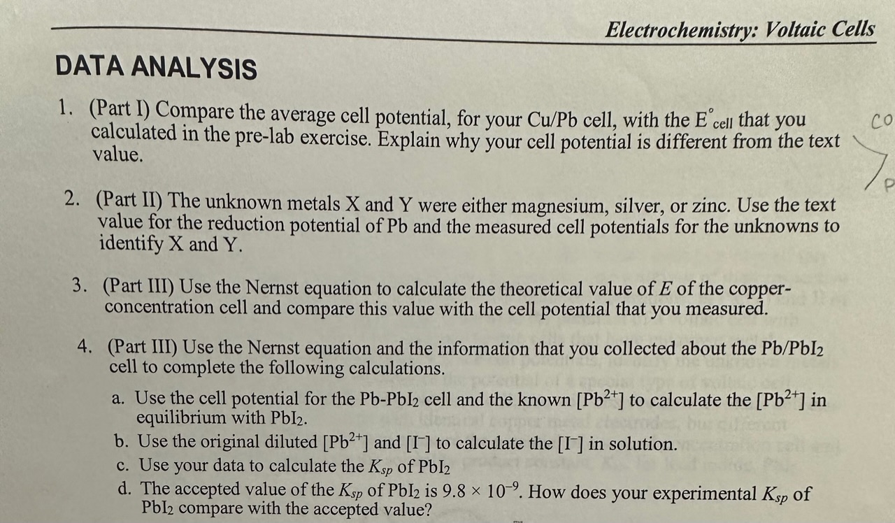 a. Prepare 20 mLof 0.050MCuSO4 solution by mixing 1 | Chegg.com