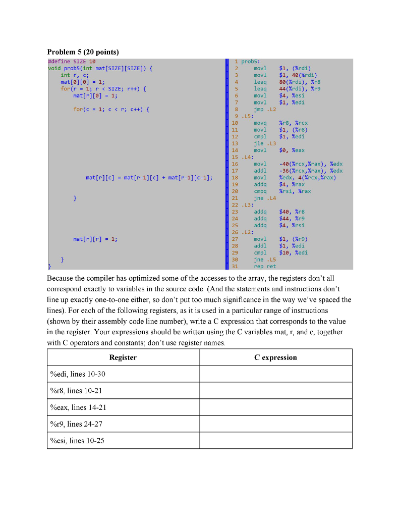 CSCI 2021 Machine Architecture and Organization, Fall | Chegg.com