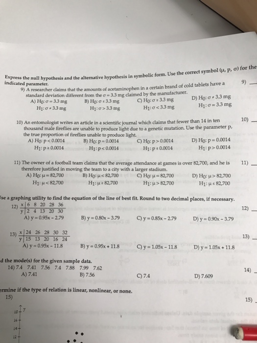 Solved Express the null hypothesis and the alternative | Chegg.com