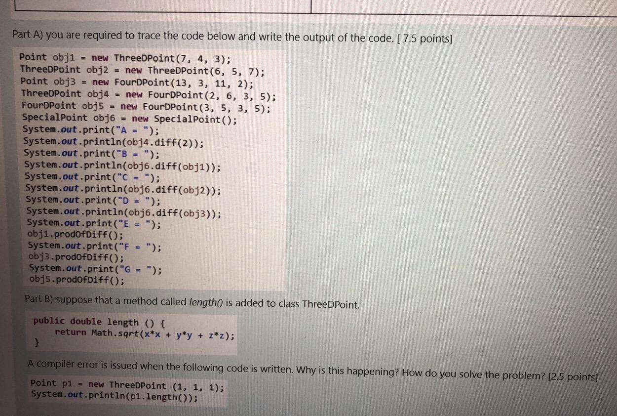 Solved Given the inheritance relationship below abstract | Chegg.com