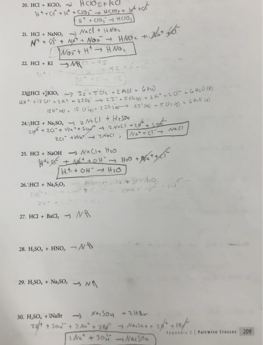 Solved 20. HCl + KClO, HCIOSK Ht+c%+k+(10) HClO3 + letter * | Chegg.com