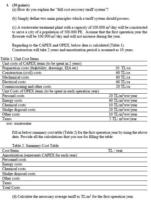Solved 4. (30 points) (a) How do you explain the "full cost | Chegg.com