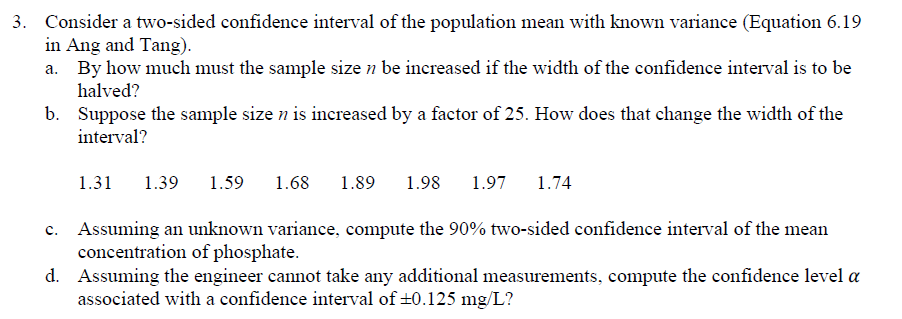 Consider a two-sided confidence interval of the | Chegg.com