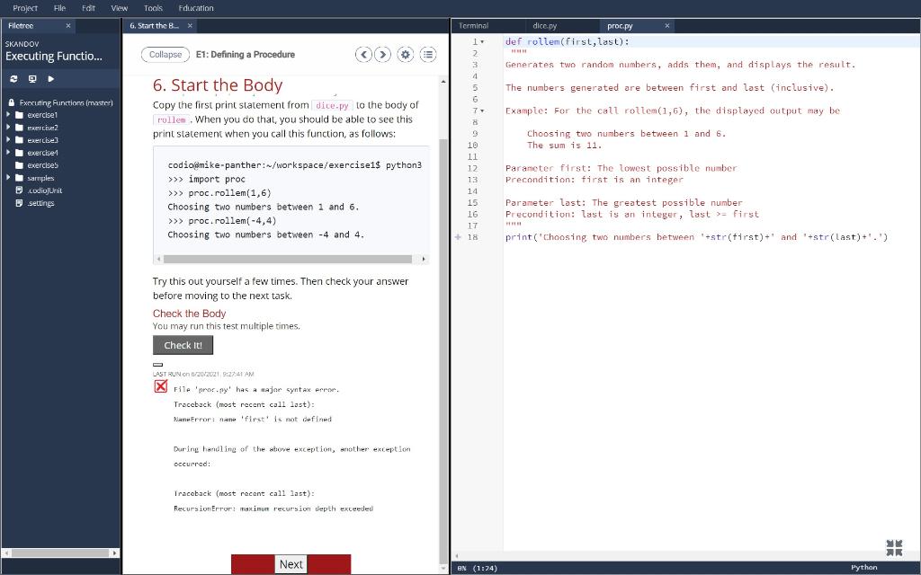 Solved Project File Fot View Tools Fducation Filetree X 6 