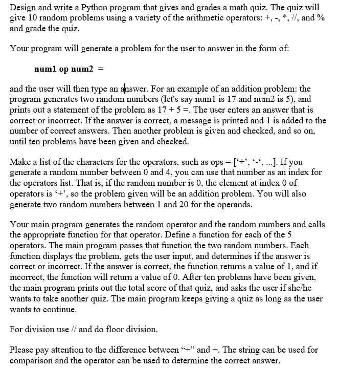 Solved Design and write a Python program that gives and | Chegg.com
