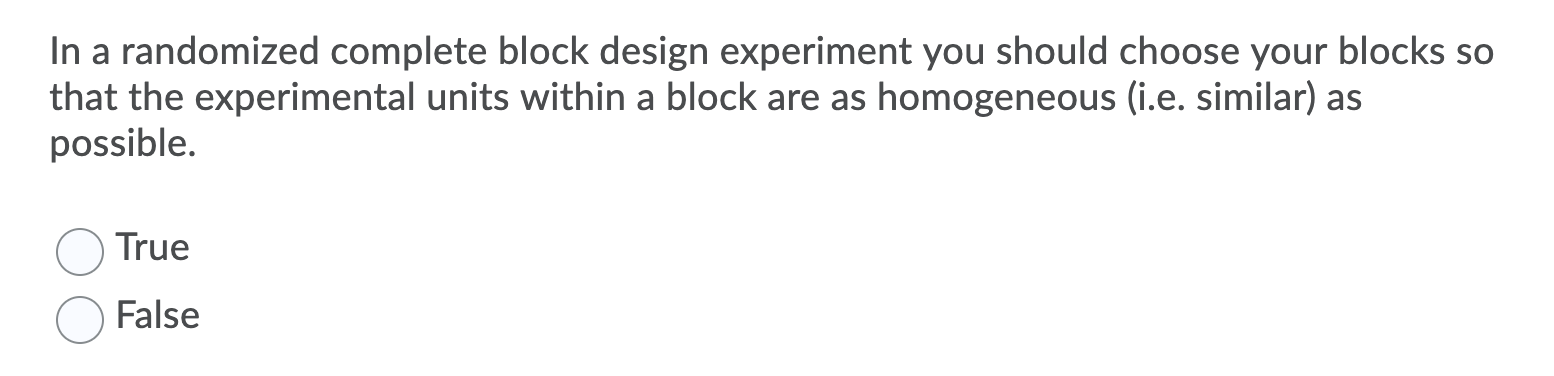 Solved In a randomized complete block design experiment you | Chegg.com