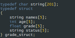 Solved /*to_csv converts the grade_struct object values into | Chegg.com