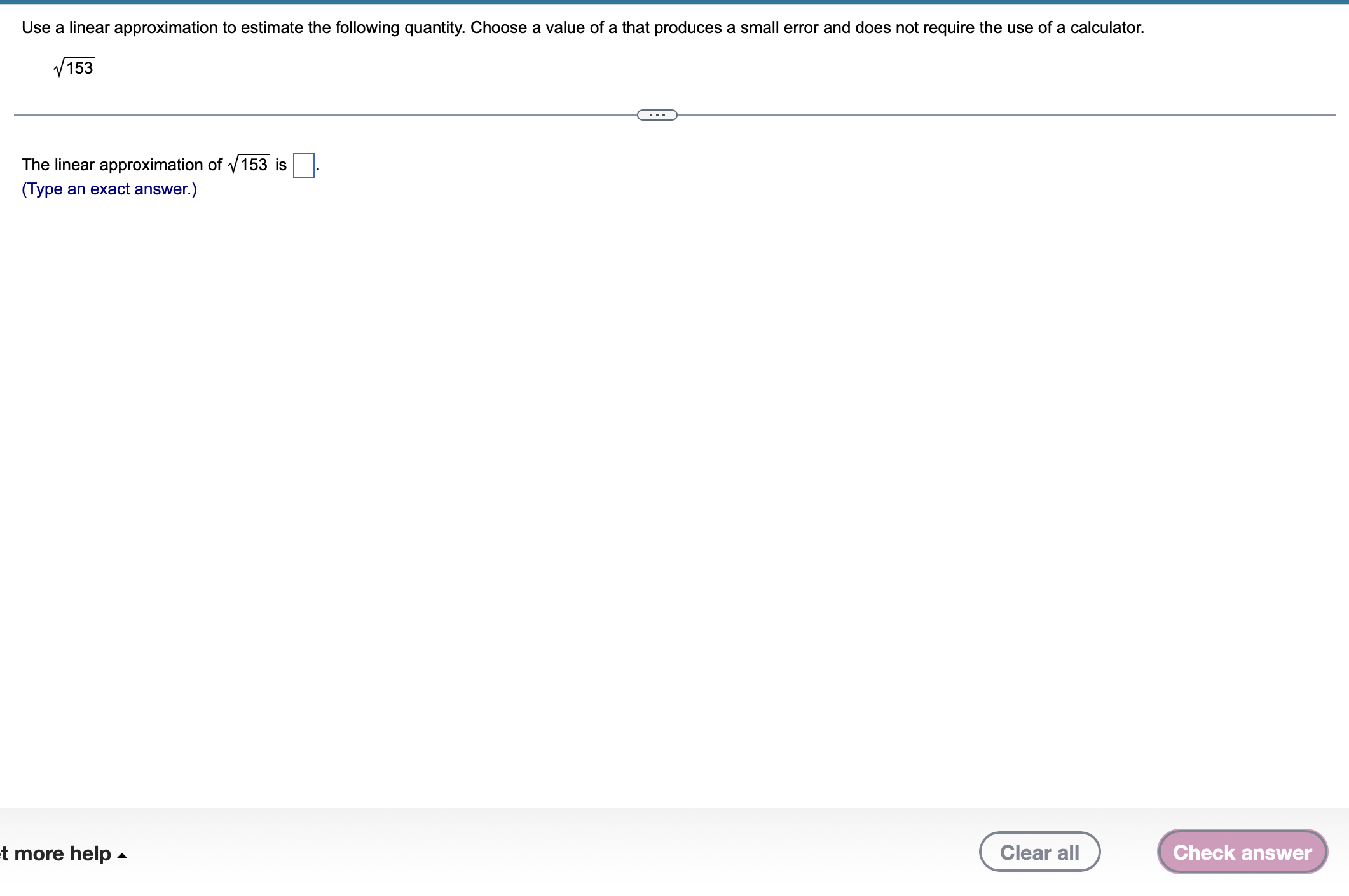 Solved Use a linear approximation to estimate the following | Chegg.com