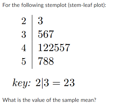 Solved What is the value of the sample median? What is the | Chegg.com
