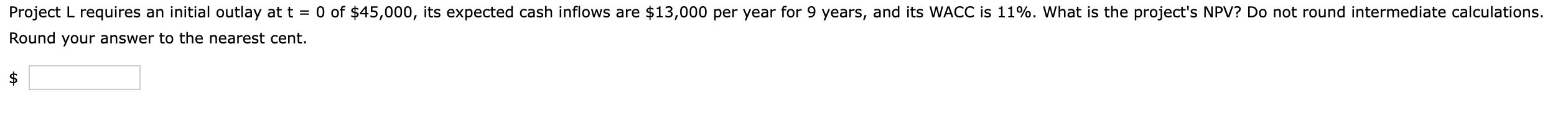 Solved Round your answer to the nearest cent. $ | Chegg.com