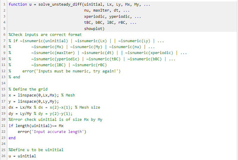 You must write code to solve the 2D unsteady | Chegg.com