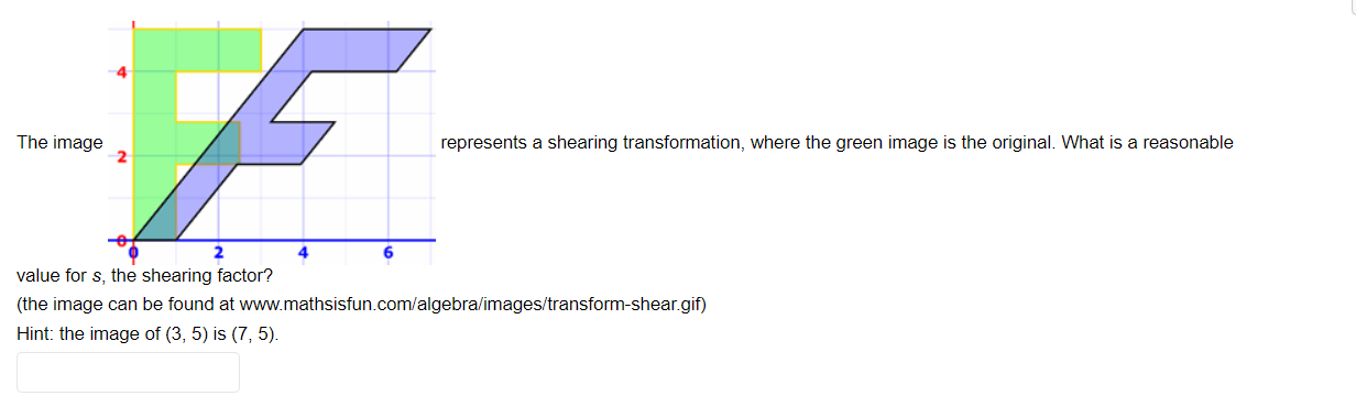 Solved T эpresents a shearing transformation, where the | Chegg.com