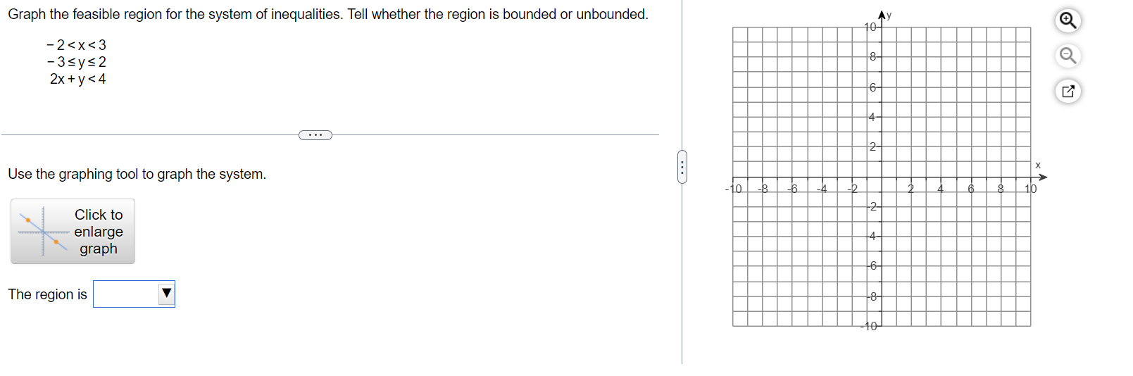 Solved Graph the feasible region for the system of | Chegg.com