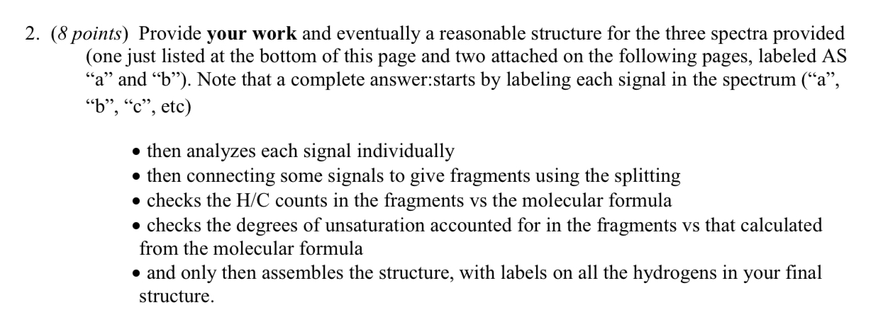 Solved 2. (8 points) Provide your work and eventually a | Chegg.com