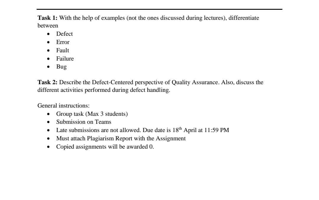 Solved Task 1: With the help of examples (not the ones | Chegg.com