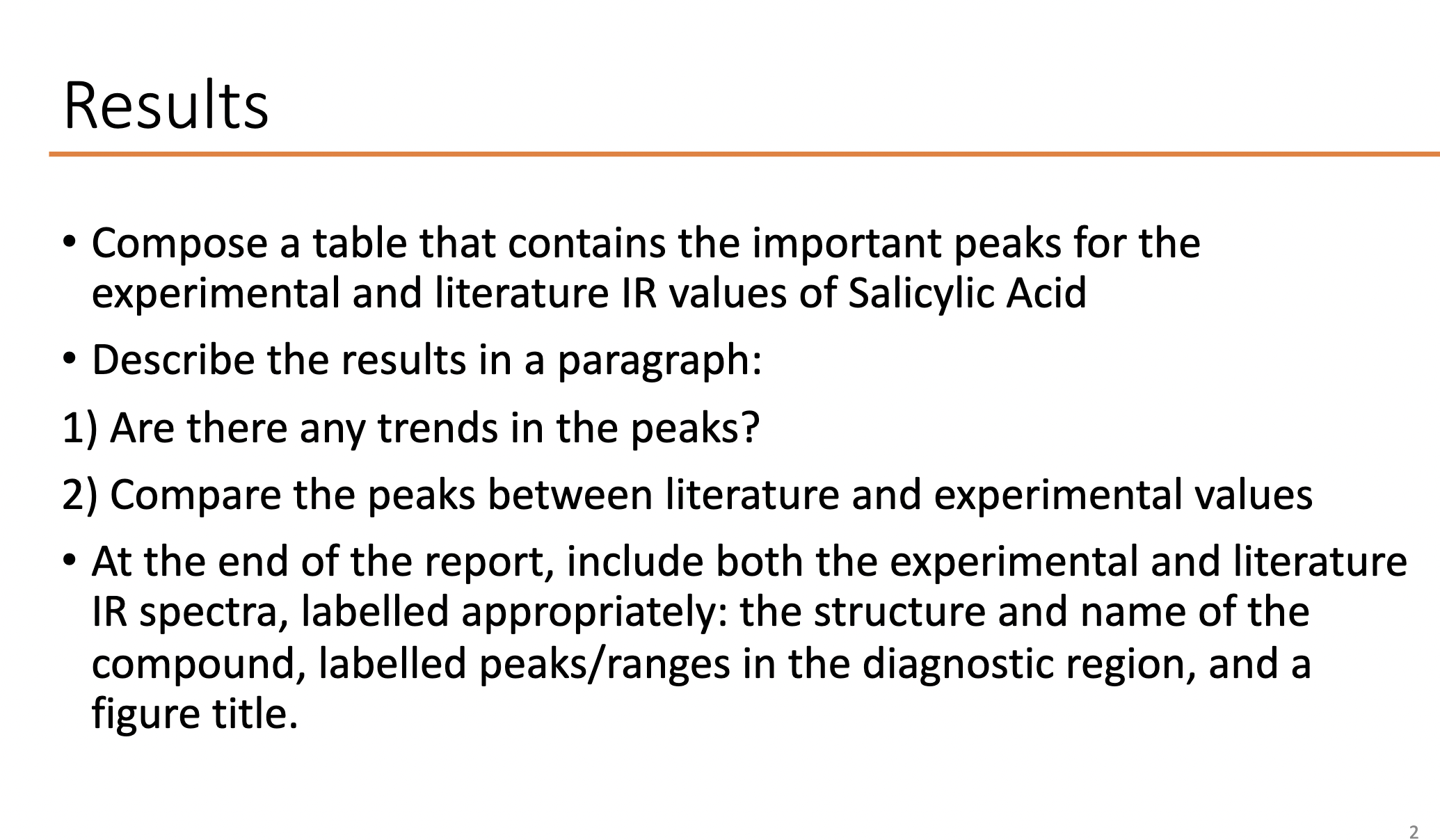 Solved - Compose a table that contains the important peaks | Chegg.com