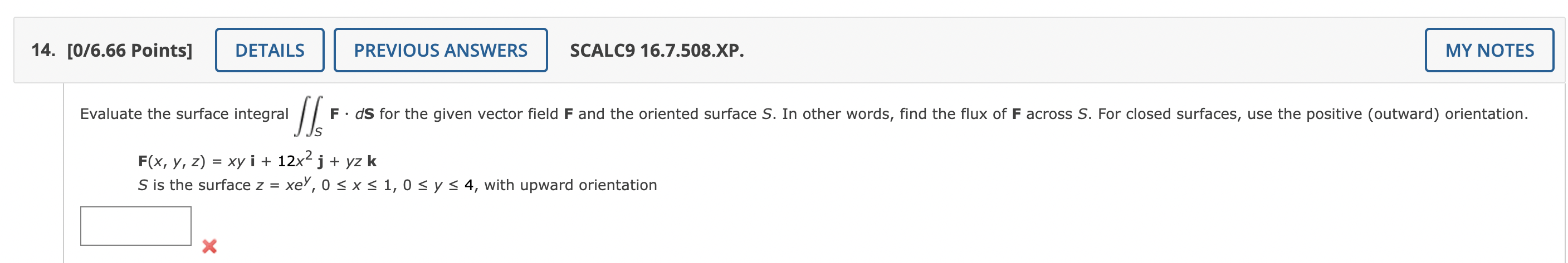 Solved 4. [0/6.66 Points] SCALC9 16.7.508.XP. Evaluate the | Chegg.com