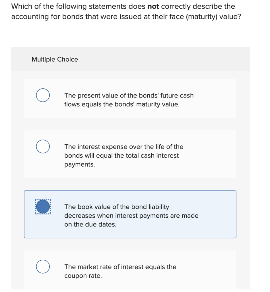 Solved Which of the following statements does not correctly | Chegg.com