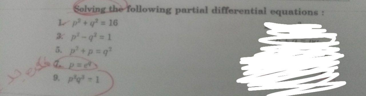 Solved Solving the following partial differential equations | Chegg.com