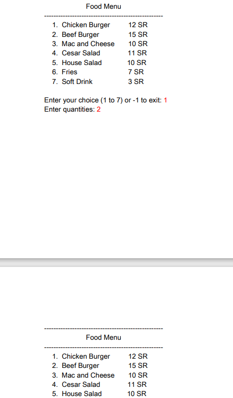Solved Online Food Ordering and Delivery Application You are | Chegg.com