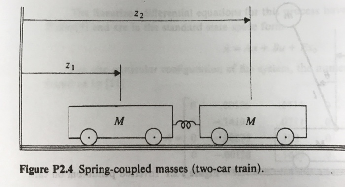 Solved Problem 3.9 Two-car train Consider the two-car train | Chegg.com