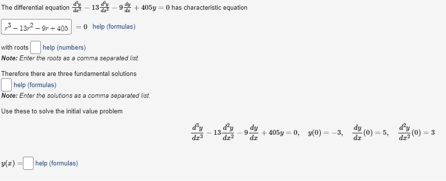 Solved The differential equation | Chegg.com