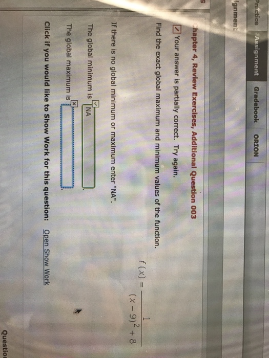 Solved Assignment Gradebook ORION hapter 4, Review | Chegg.com