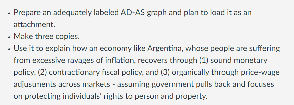 Solved - Prepare an adequately labeled AD-AS graph and plan | Chegg.com