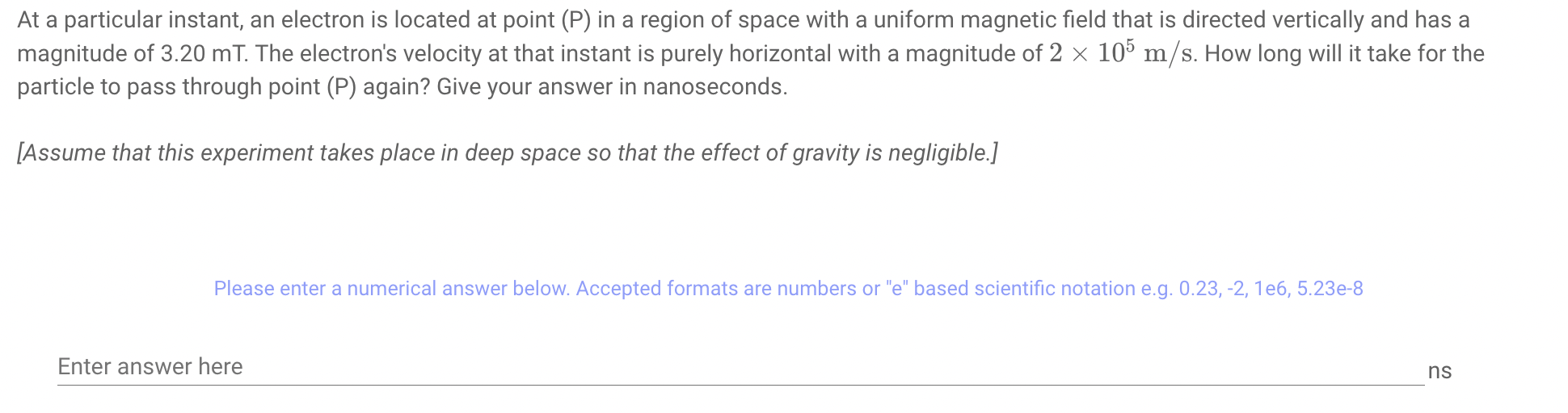 Solved At a particular instant, an electron is located at | Chegg.com