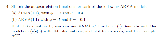 Solved 4. Sketch the autocorrelation functions for each of | Chegg.com Solved 4. Sketch the autocorrelation functions for each of | Chegg.com