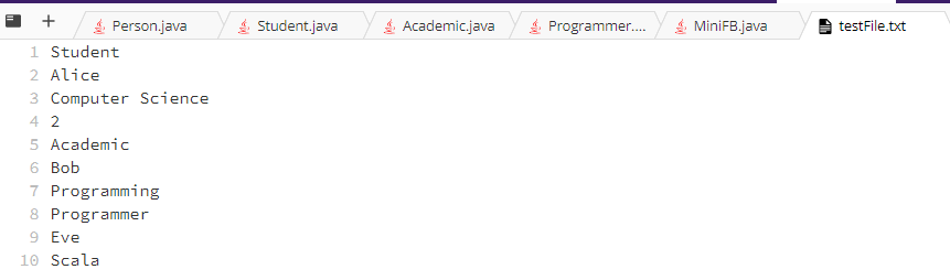 Solved Building Objects from a File This is the assessment | Chegg.com