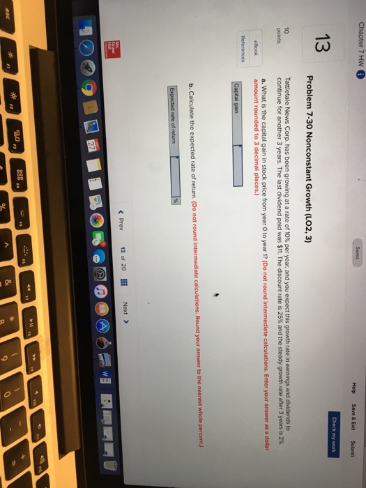 Solved Chapter 7 HW Help Save& ExitSubmit Check my work 13 | Chegg.com